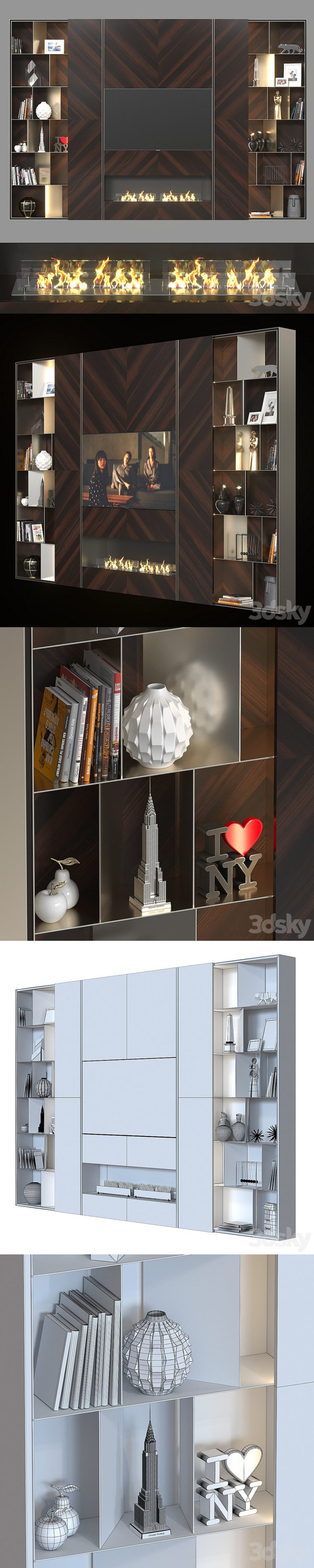 Desire FX 3d models | TV wall 038 – 3D Model