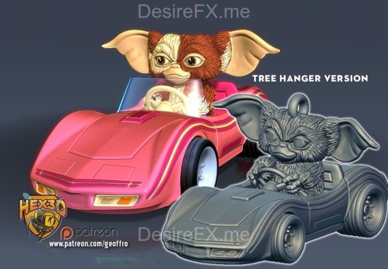 Desire FX 3d models | Hex3D – Gizmo Barbie Car – 3D Print Model STL