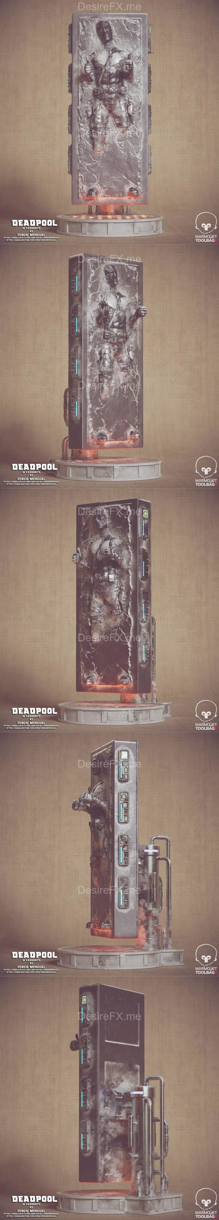 Desire FX 3d models | Deadpool Carbonite – 3D Print Model STL