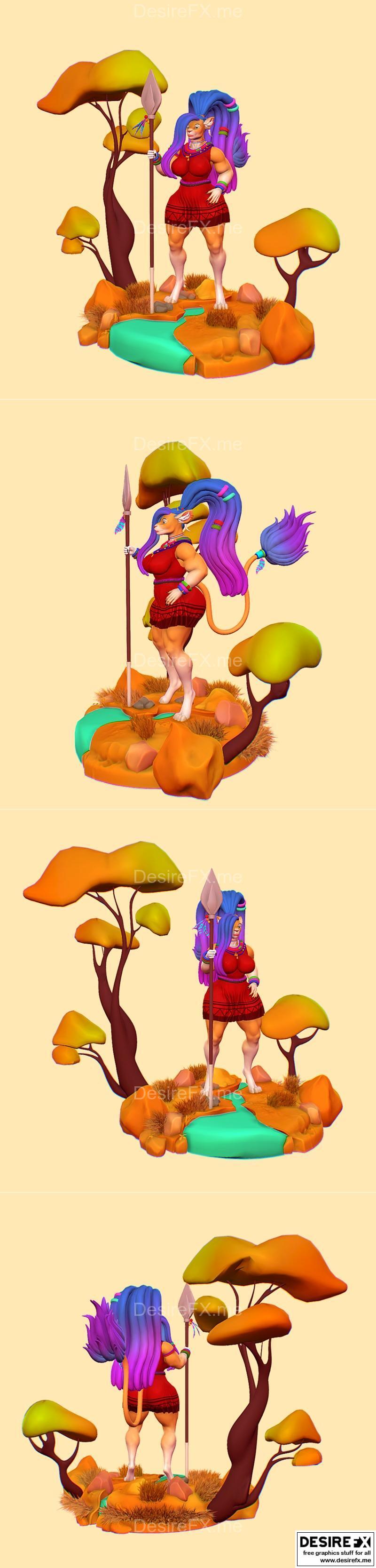 Desire FX 3d Models Flightsim2 3d Art Commission 3D Print Model STL