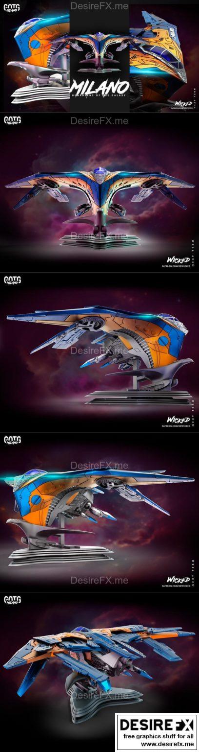 Desire FX 3d models | WICKED – Milano Ship – 3D Print Model STL
