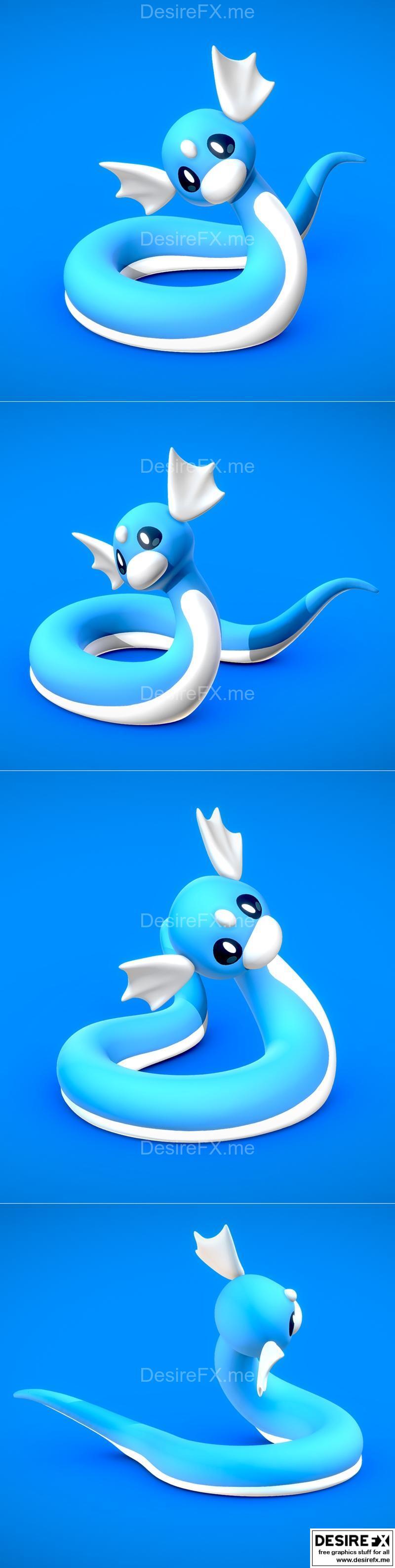 Desire FX 3d Models Dratini 3D Print Model STL