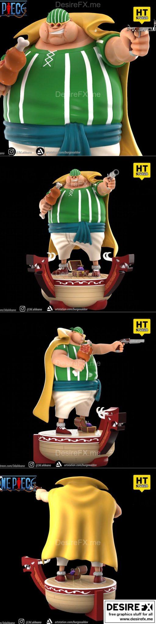 Desire FX 3d models | Lucky Roo Red Hair Pirates One Piece – 3D Print ...