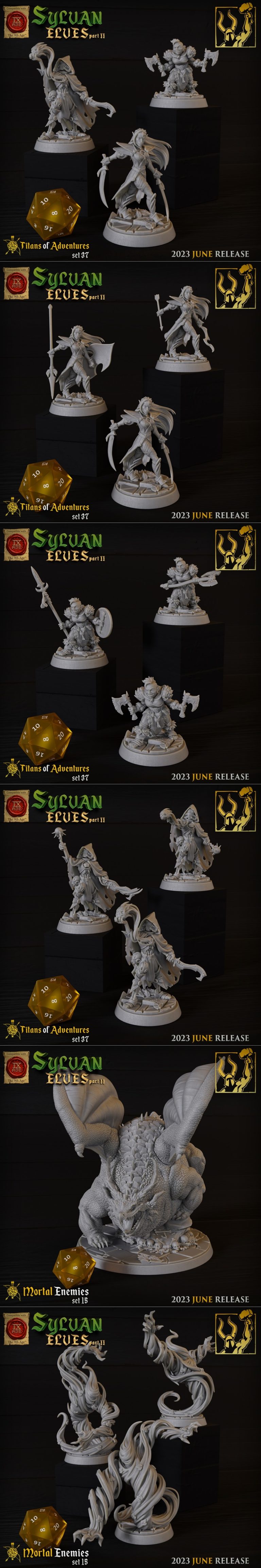 Desire FX 3d models | Titan Forge Miniatures – Sylvan Elves part II ...