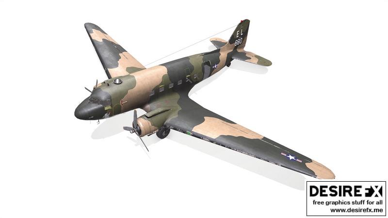 Desire FX 3d models | Douglas AC-47 Spooky Gunship