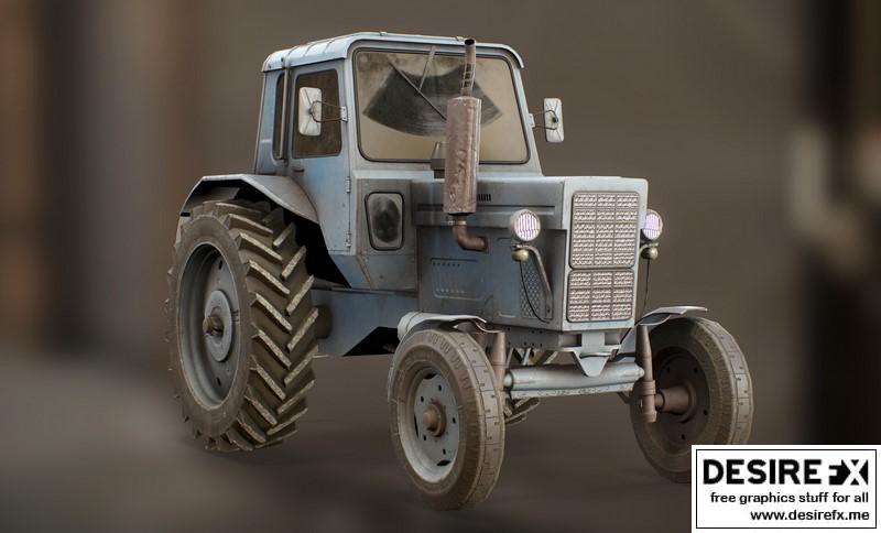 Desire FX 3d models | MTZ-80 Belarus Tractor