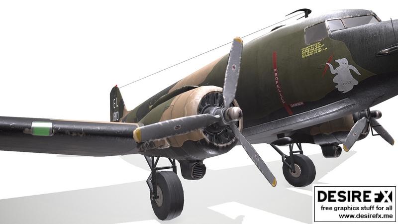 Desire FX 3d models | Douglas AC-47 Spooky Gunship