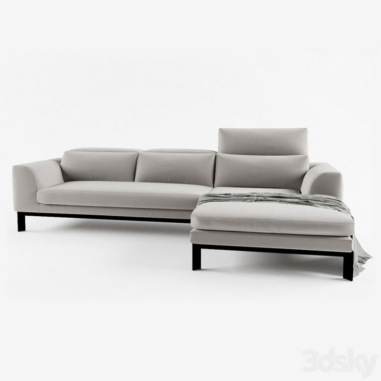 Desire FX 3d models | Divani Casa Clayton Modern Fabric Sectional Sofa ...