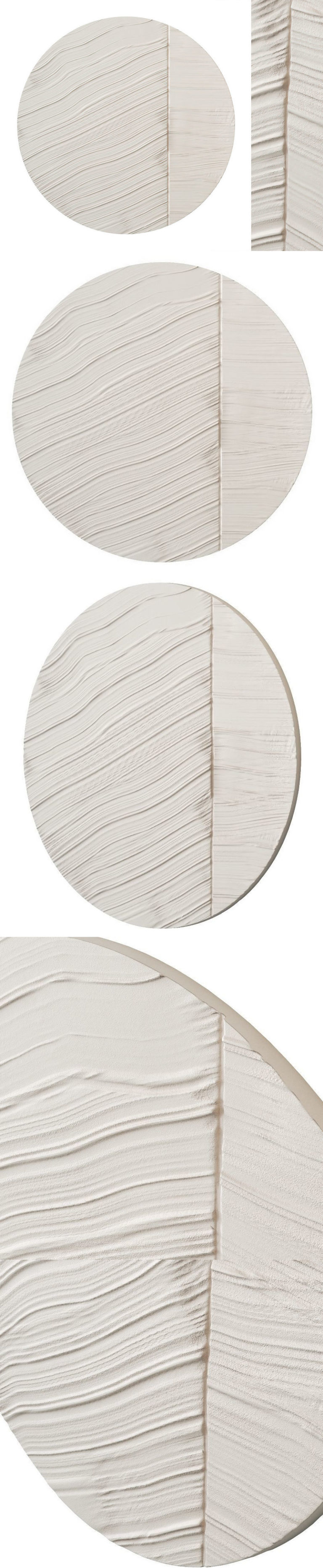 Desire FX 3d models | Round Abstract Plaster Painting – 3D Model
