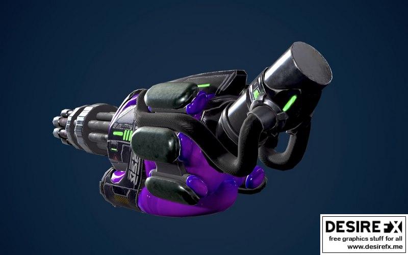 Desire FX 3d models | Sci-fi machine gun