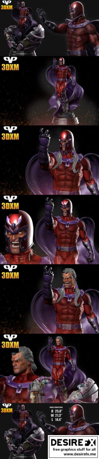 Desire FX 3d models | 3DXM – Magneto – X-Men – Marvel Comics – 3D Print ...