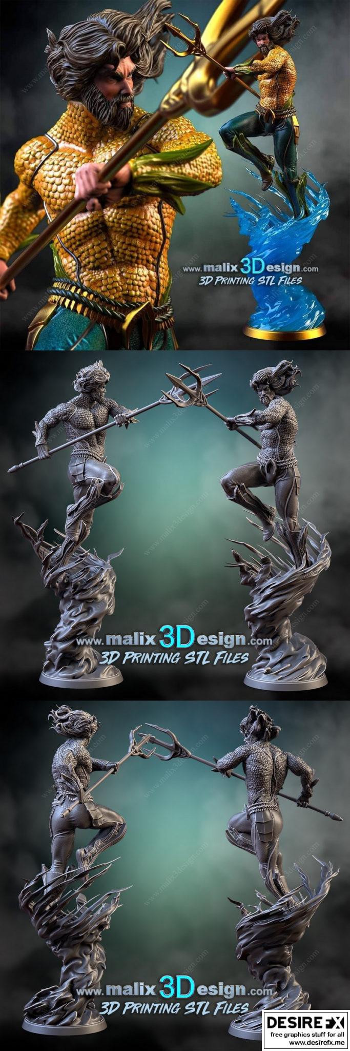 Desire FX 3d models | Aquaman – DC Comics – 3D Model Print