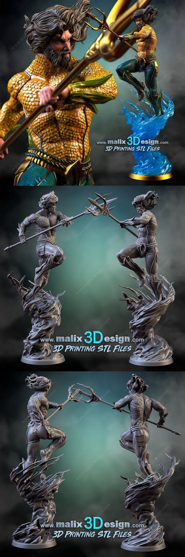 Desire FX 3d models | Aquaman – DC Comics – 3D Model Print