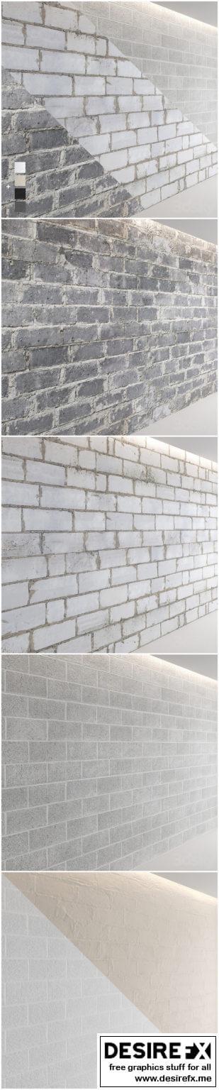Desire FX 3d models | Block wall set 01 – 3D Model