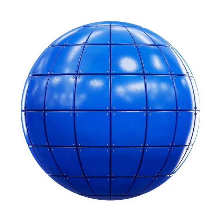 Desire FX 3d models | Blue Plastic Panels 8K PBR Textures