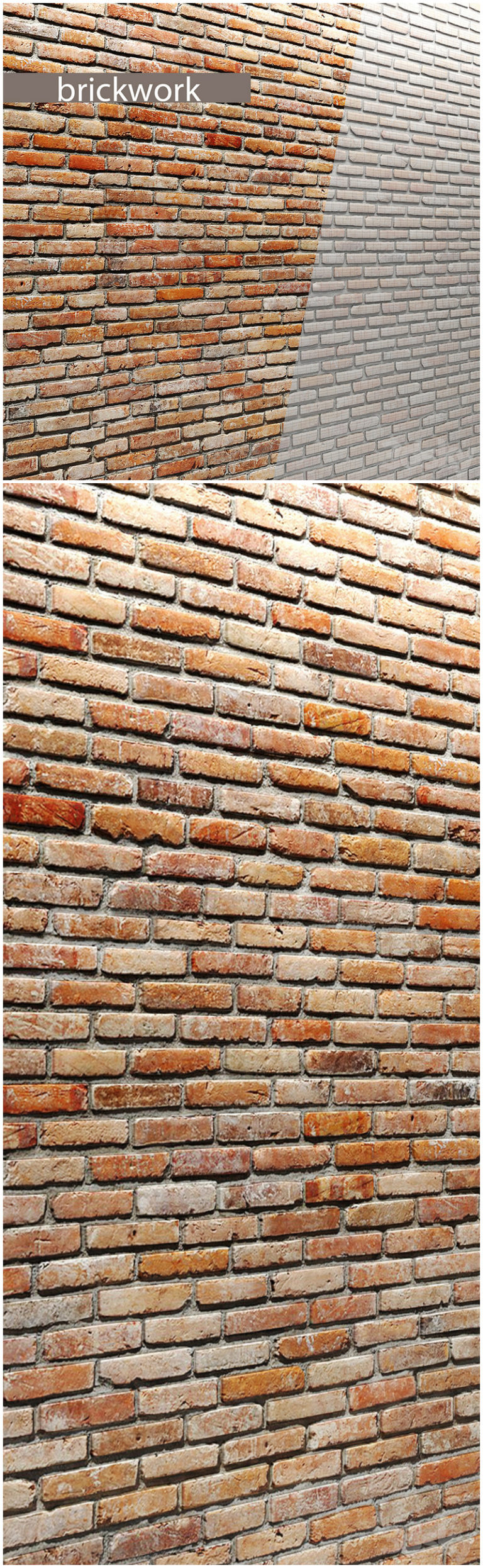 Desire FX 3d models | Brick wall. Masonry, brick, loft, aged, set ...
