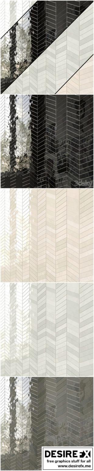 Desire FX 3d models | British Ceramic Tile Chevron 4 types – 3D Model