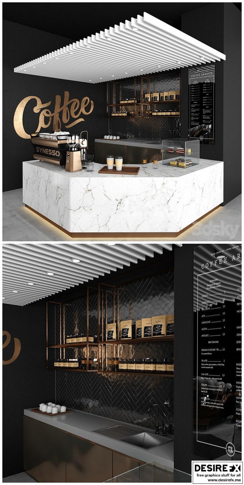 Desire FX 3d models | Coffee shop 03 – 3D Model