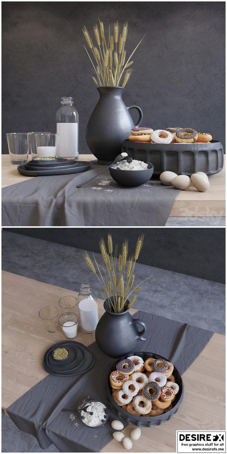 Desire FX 3d models | Composition for dining table – 3D Model