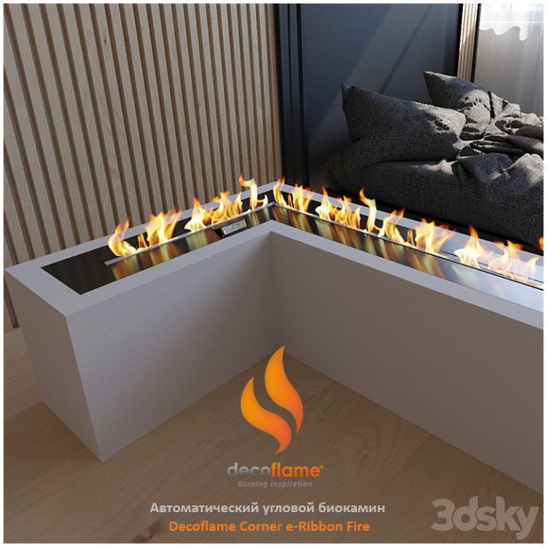 Desire FX 3d models | Decoflame Corner e-Ribbon Fire – 3D Model