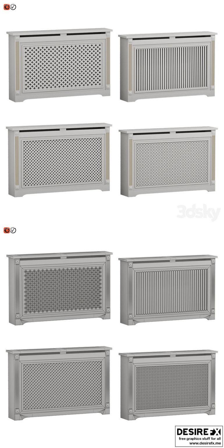 Desire FX 3d models | Decorative radiator screen set 04 – 3D Model