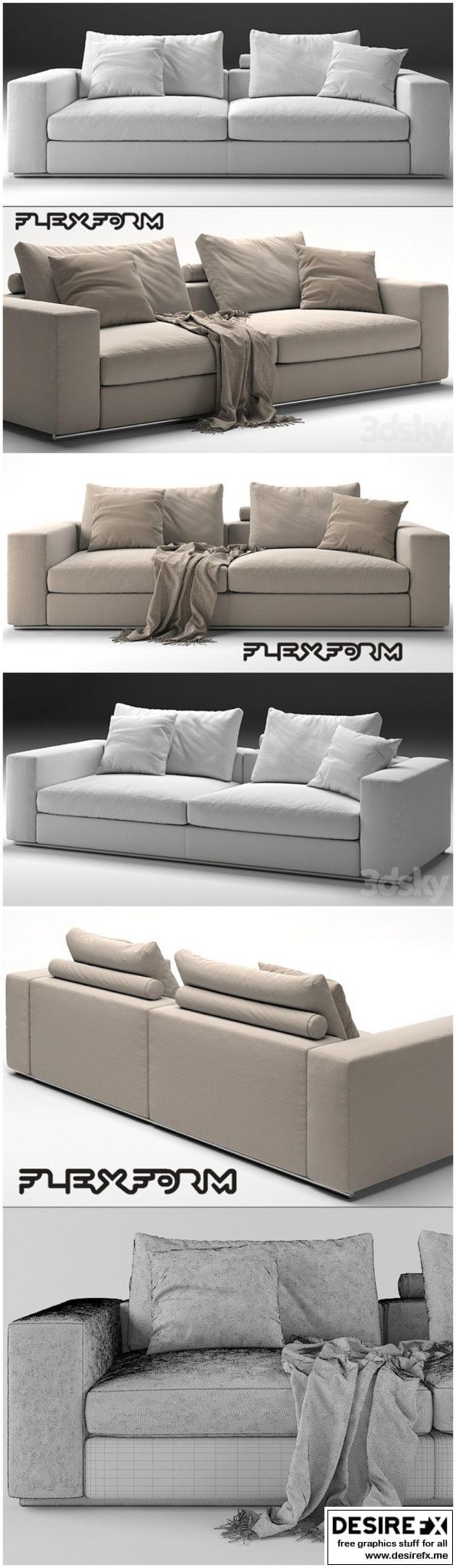Desire FX 3d models | Flexform Groundpiece – 3D Model