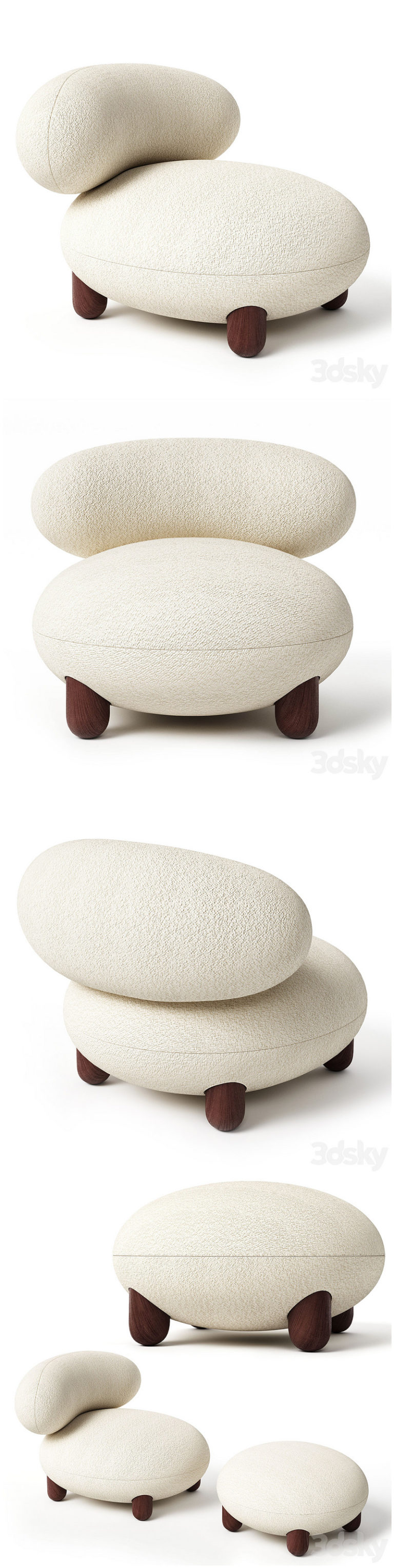 Desire FX 3d models | Flock Lounge Chair by Noom – 3D Model