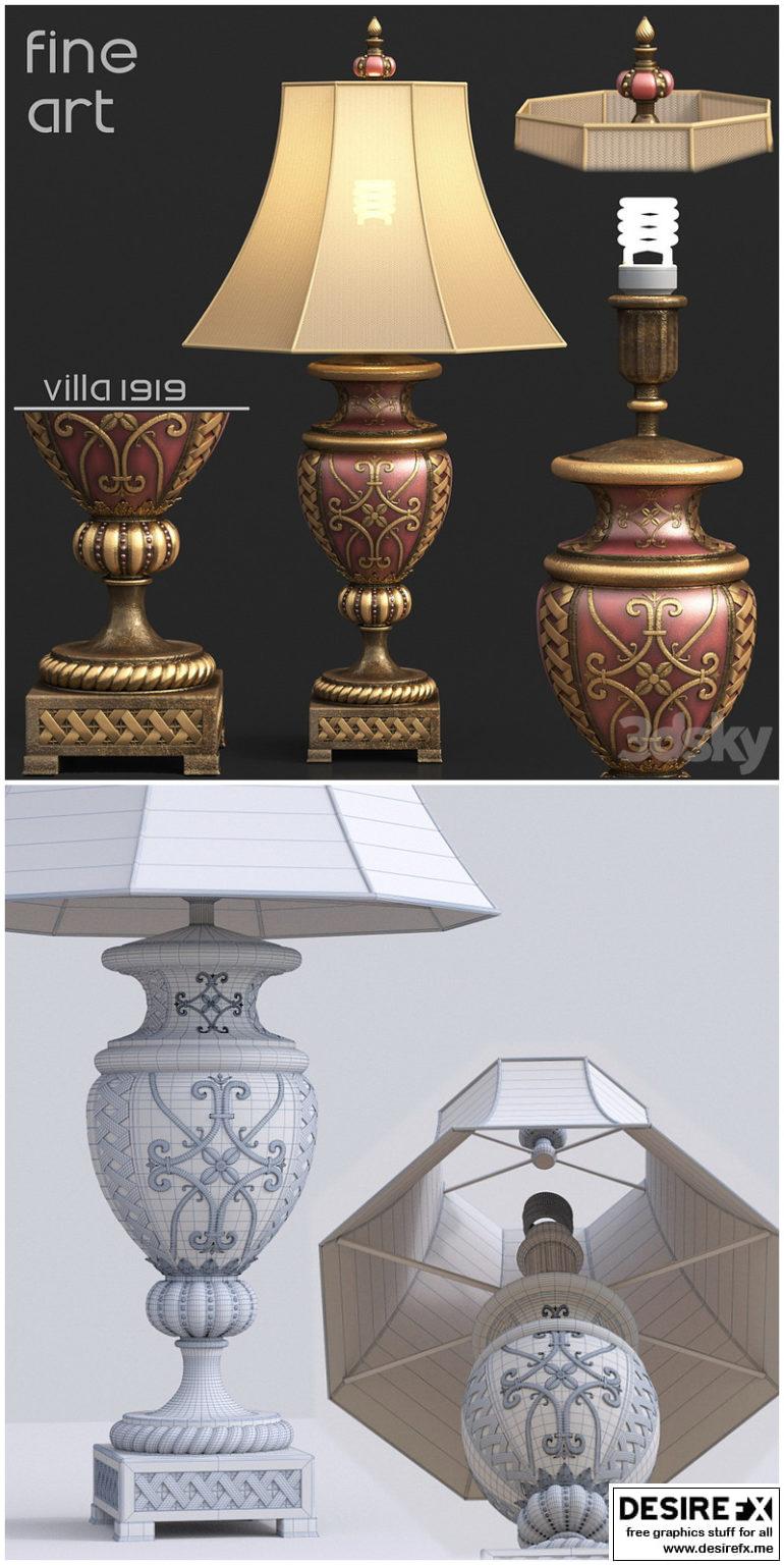 Desire FX 3d models | Lamp Villa in 1919 from the Fine Art – 3D Model