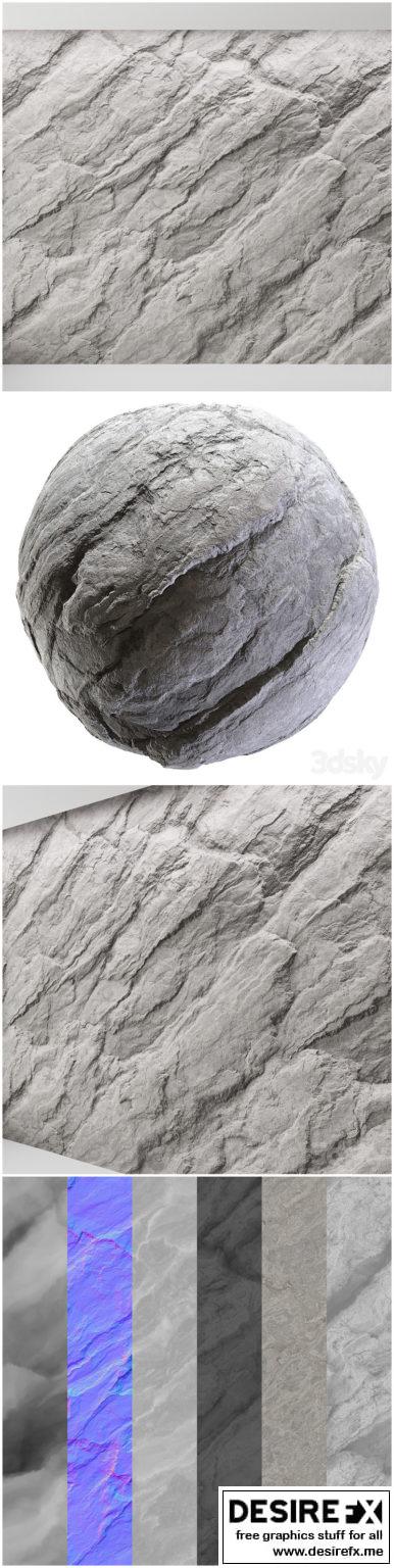Desire FX 3d models | Rock cliff wall №34 – 3D Model