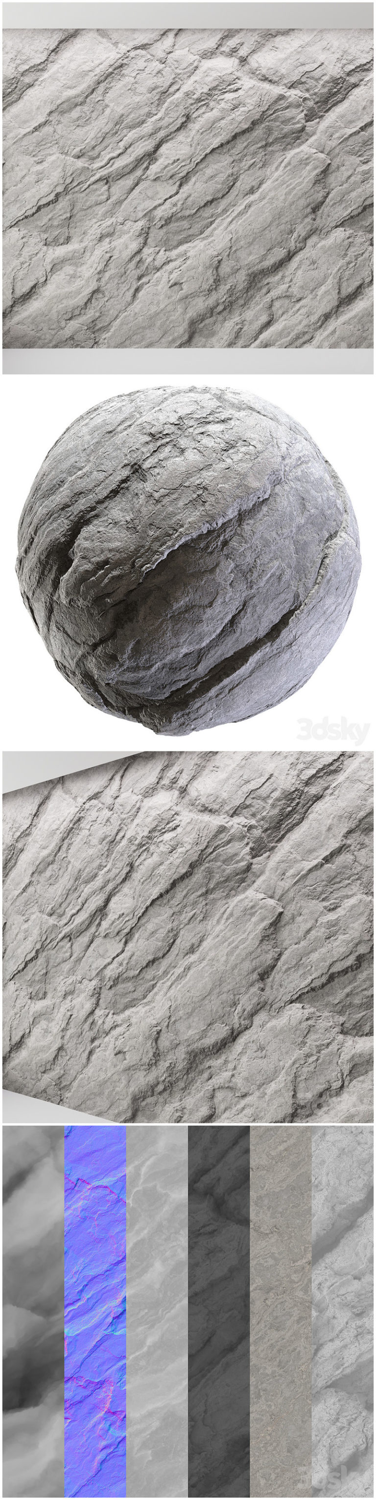 Desire FX 3d models | Rock cliff wall №34 – 3D Model