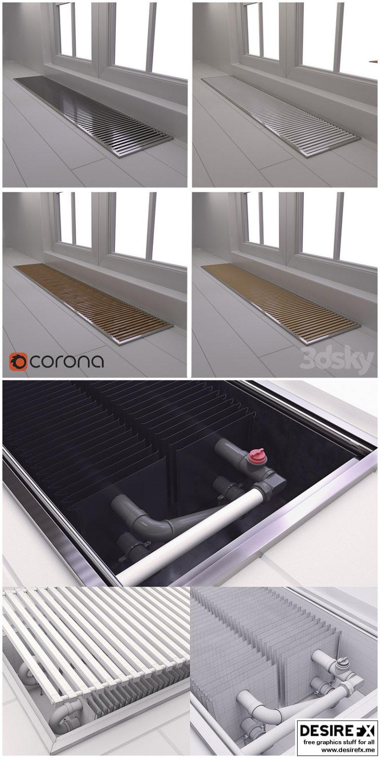 Desire FX 3d models | Underfloor radiator – 3D Model
