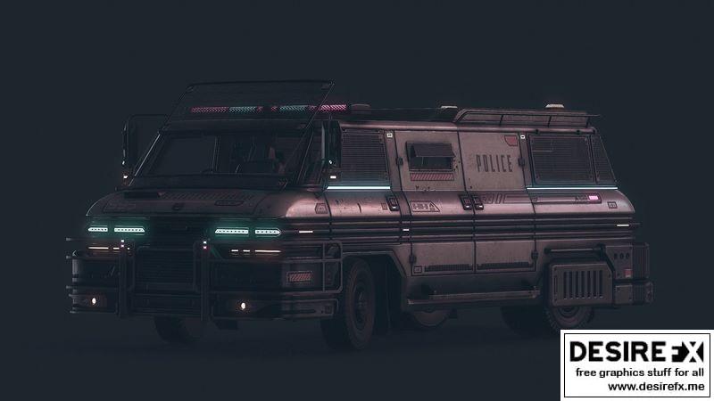 Desire FX 3d models | Cyberpunk Riot Van