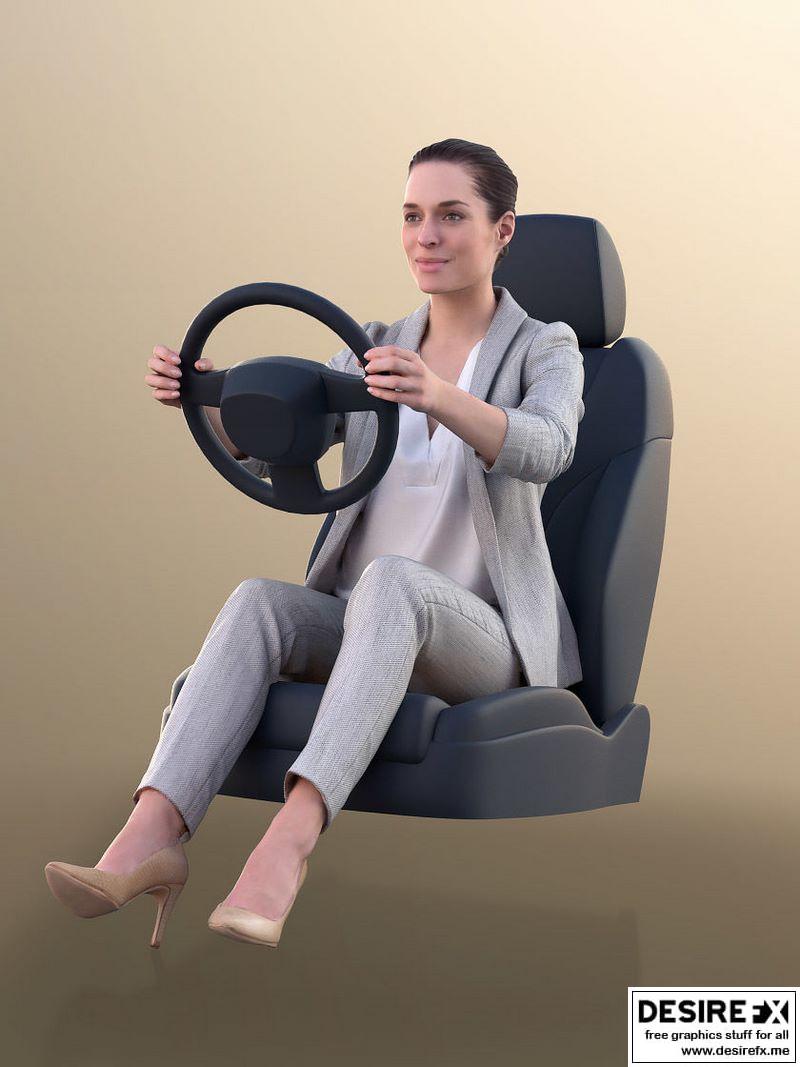 Desire FX 3d models | Business Woman Driving A Car