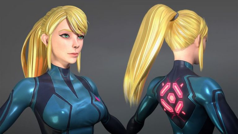 Desire FX 3d models | Zero Suit Samus Low-poly 3D model
