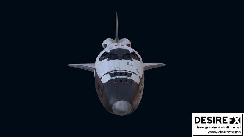 Desire FX 3d models | Space Shuttle Low-poly 3D model