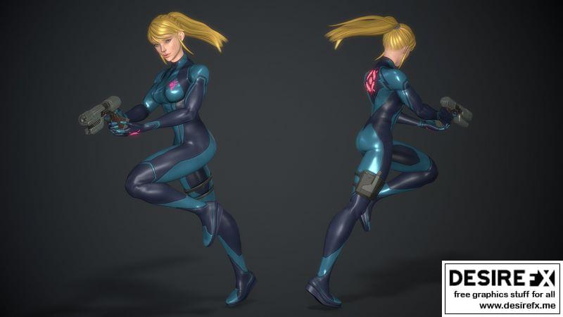 Desire FX 3d models | Zero Suit Samus Low-poly 3D model