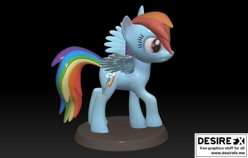 Desire FX 3d models | Friendship is Magic – Rainbow Dash – 3D Print