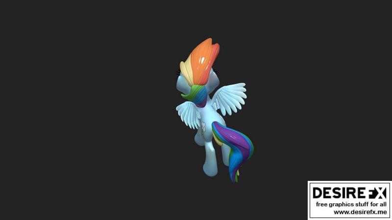 Desire FX 3d models | Friendship is Magic – Rainbow Dash – 3D Print
