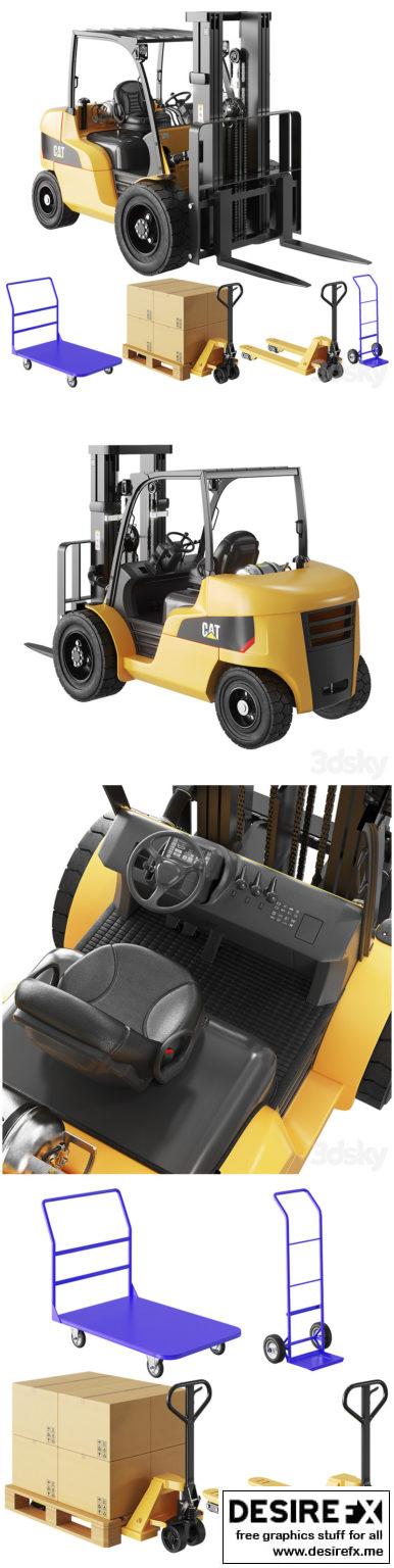 Desire FX 3d models | CAT Forklift, Manual Loader and Warehouse Carts ...