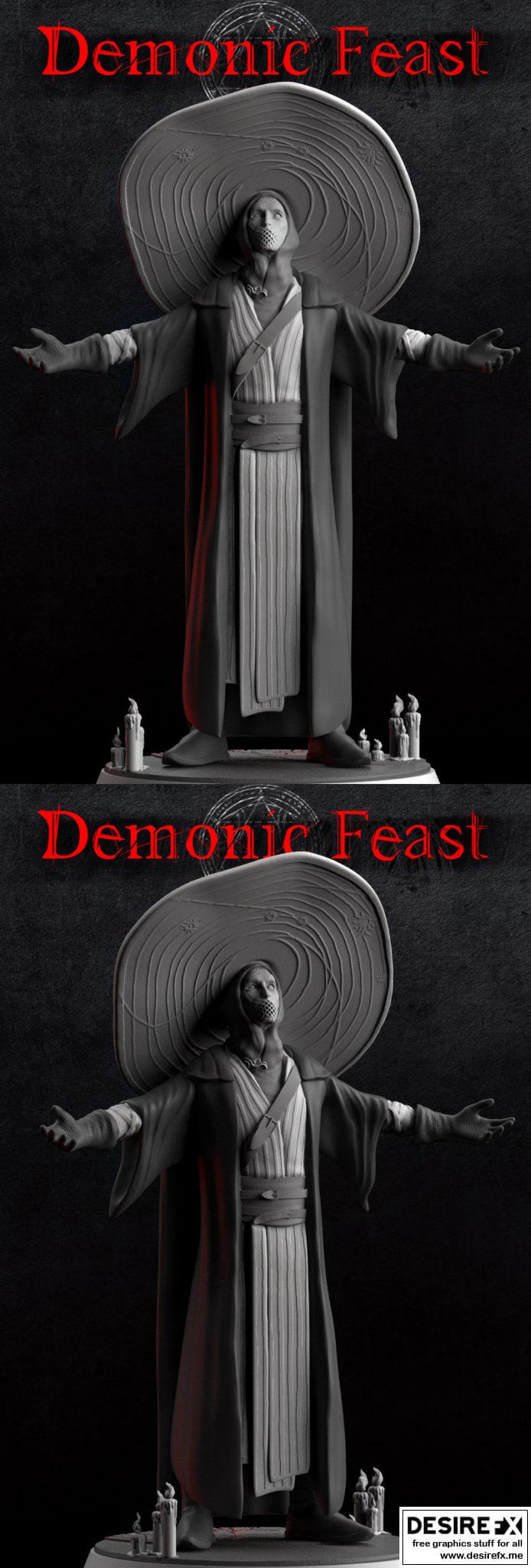 Desire FX 3d models | Demonic Feast – Sorcerer Open Arms – 3D Print Model