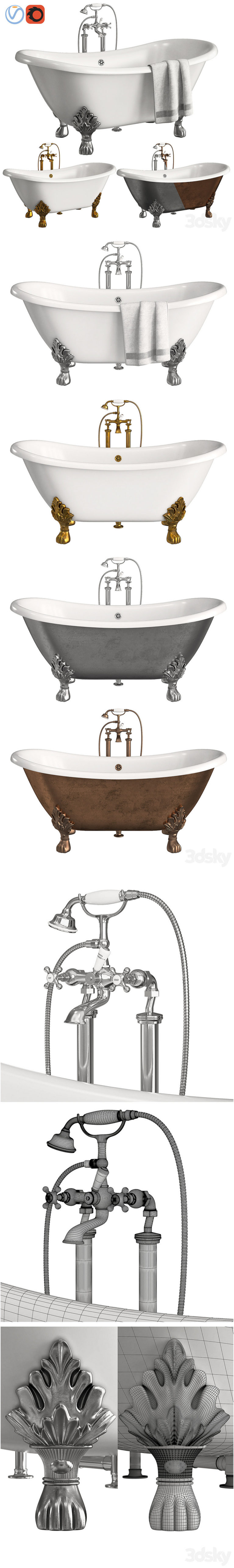 Desire FX 3d models | Devon & Devon Cherie Bath – 3D Model