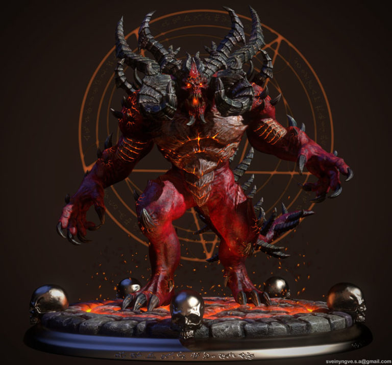 Desire FX 3d models | Diablo Demon Pose – Diablo 3 – 3D Model