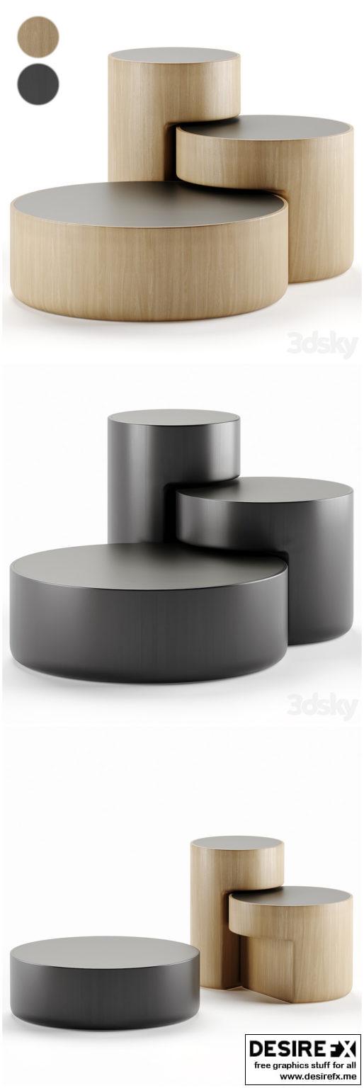 Desire FX 3d models | Levels Set of 3 Nesting Tables by Dan Yeffet ...