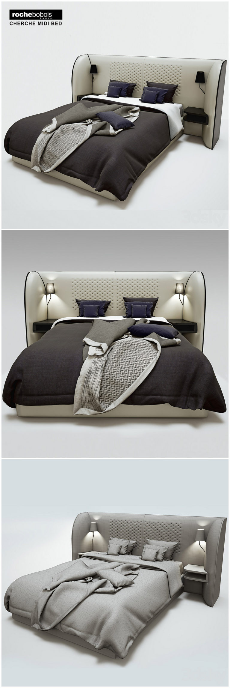 Desire FX 3d models | Rochebobois Cherche Midi bed – 3D Model