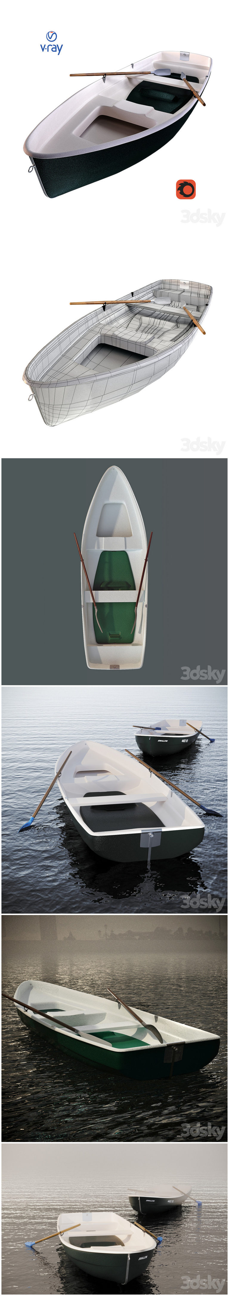 Desire FX 3d models | Rowing boat PELLA FJORD – 3D Model