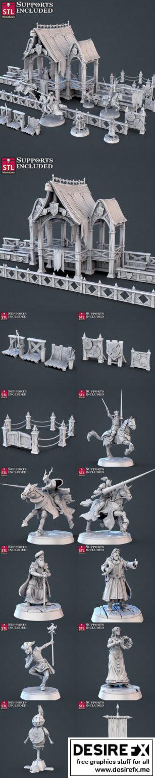 Desire FX 3d models | STL Miniatures – Jousting Set – 3D Print Model