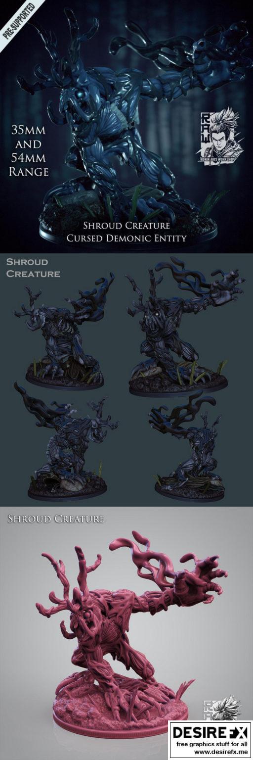 Desire FX 3d models | Shroud Creature – Shadow Monster – 3D Print Model