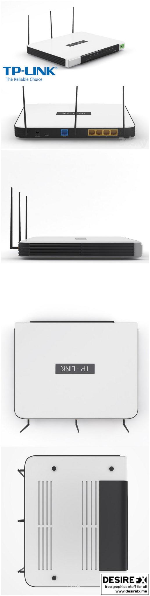 Desire FX 3d models | TP Link Wifi Router – 3D Model