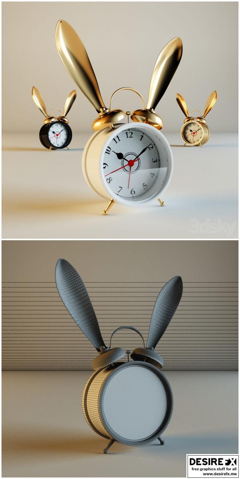 Desire FX 3d models | The Emily & Meritt Bunny Alarm Clocks – 3D Model