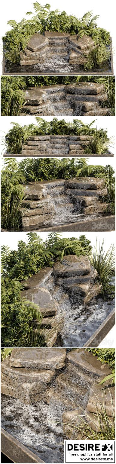 Desire FX 3d models | Waterfall fountains cascade 11 – 3D Model